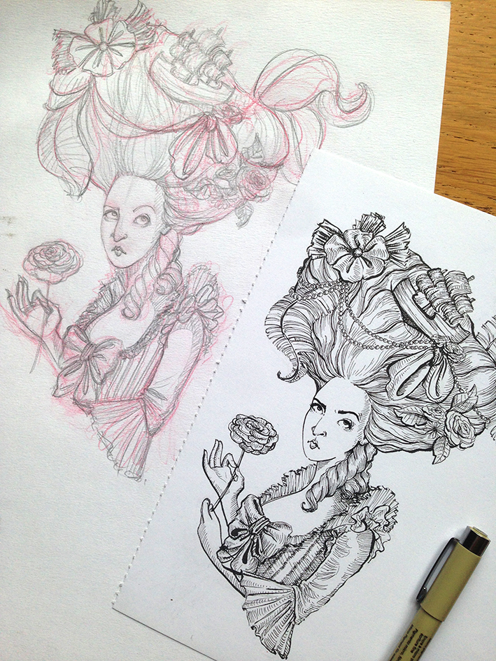 How to clean your line drawing in Photoshop – Audrey Dowling