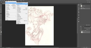 How to clean your line drawing in Photoshop – Audrey Dowling