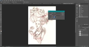 How to clean your line drawing in Photoshop – Audrey Dowling